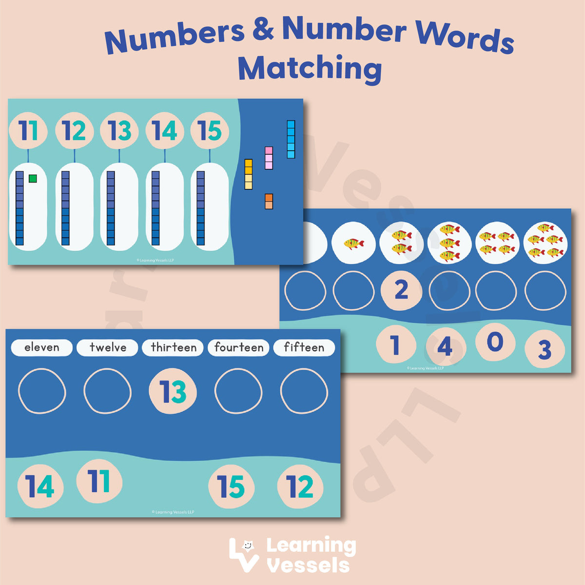 Numbers Matching & Sequencing - Numbers & Number Words 0-20 – Learning ...