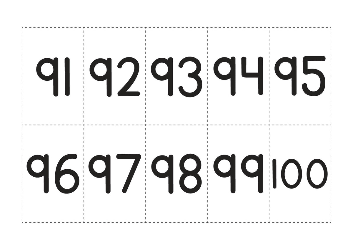 DIY Number Cards Printables | Learning Vessels | Singapore