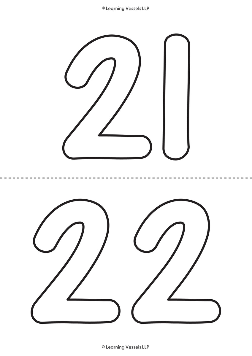 DIY Big Bubble Numbers Printables | Learning Vessels | Singapore