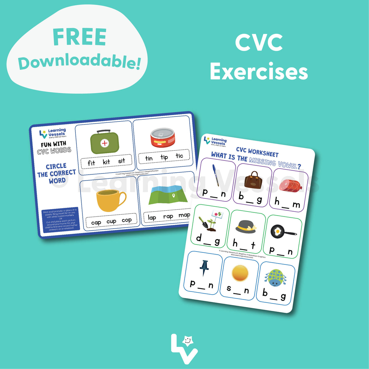 CVC Exercises (Free!) – Learning Vessels
